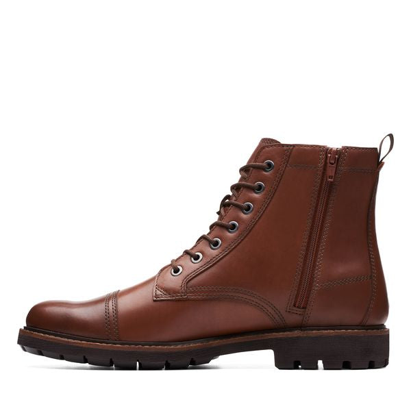 CLARKS BATCOMBE CAP-DARK TAN– Fyffes Abbeyleix